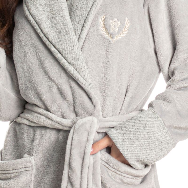 Robe Feminino Longo Em Fleece Cristal - Daniela Tombini