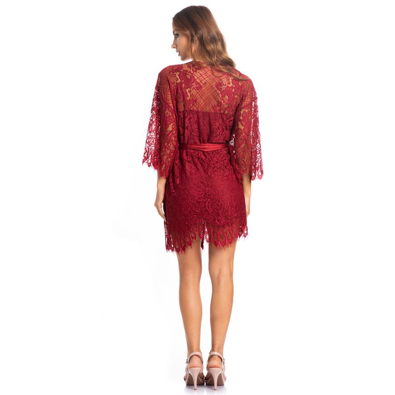 Robe Feminino Curto Em Renda Dália - Daniela Tombini