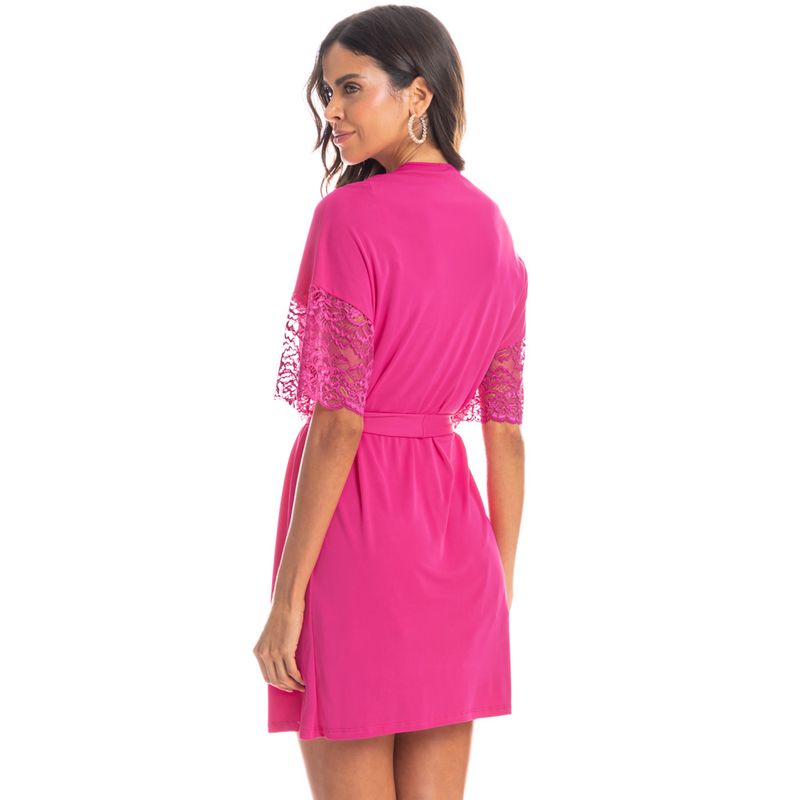 Robe Feminino Curto Com Renda Manu - Daniela Tombini