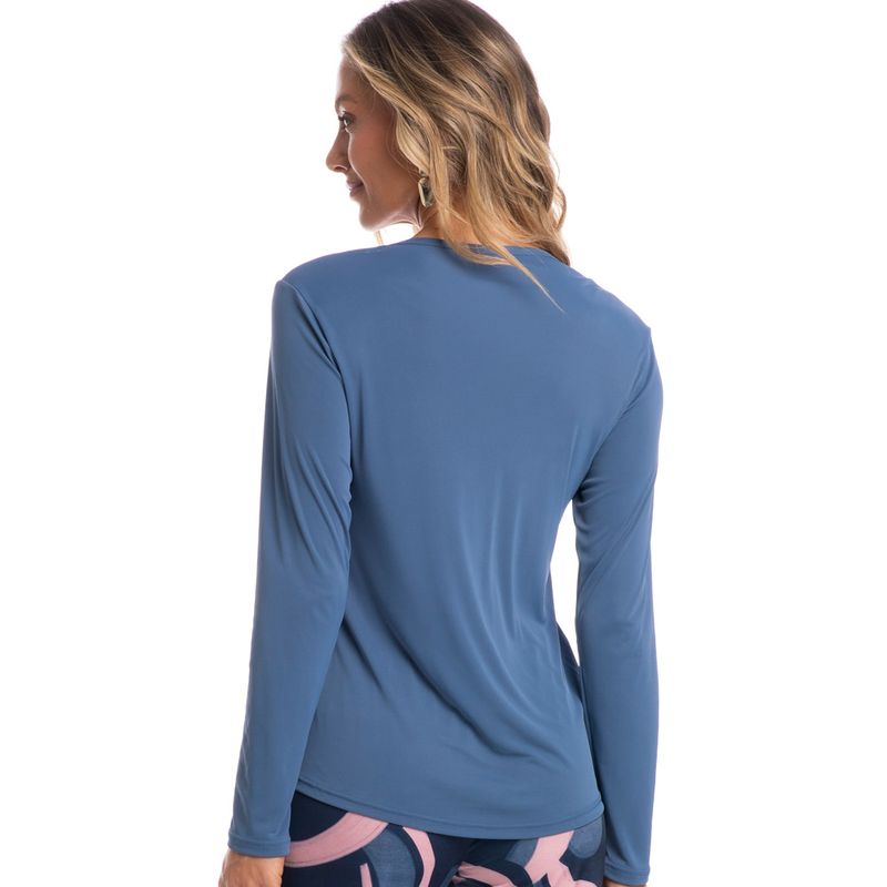 Pijama Feminino Longo Com Renda Olga Formas Abstratas - Daniela Tombini